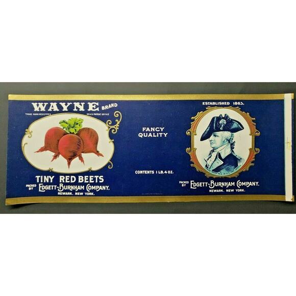 Edgett Burnham Co | Wall Decor | Vintage Wayne Brand Red Beets Edgett ...